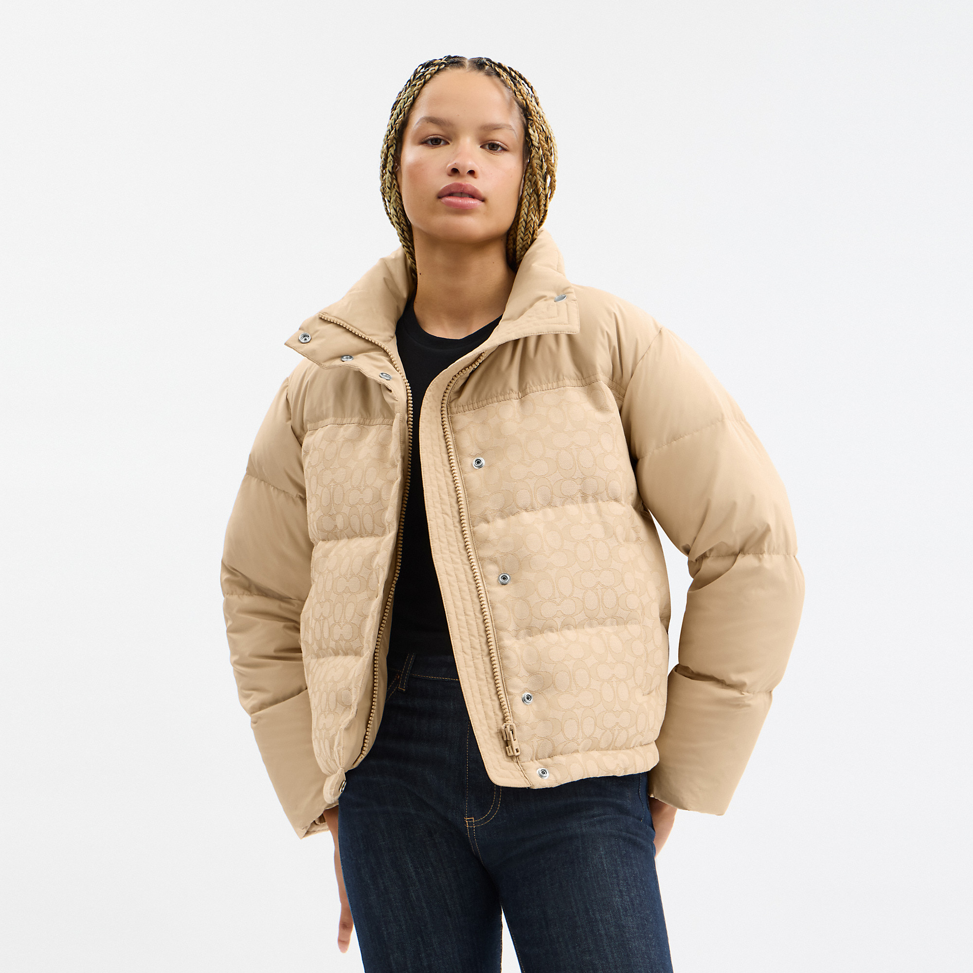 COACH OUTLET Coach Signature Down Puffer Jacket